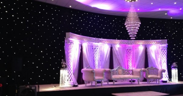 Black Starcloth Backdrop | Mirage Wedding Backdrops